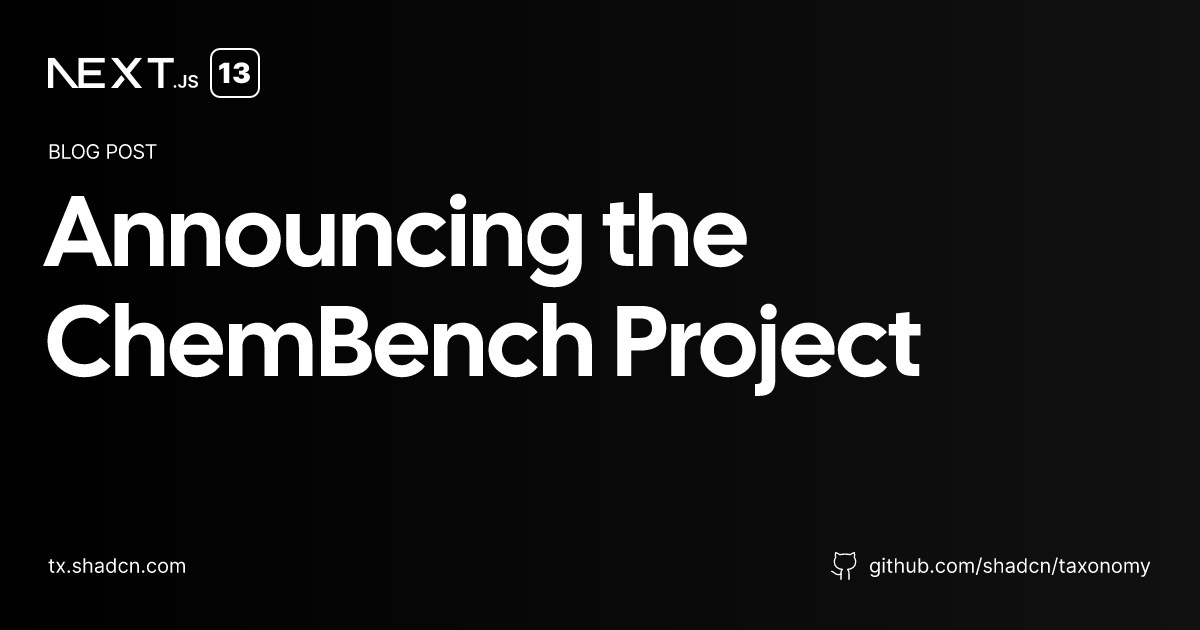 Announcing the ChemBench Project | ChemBench
